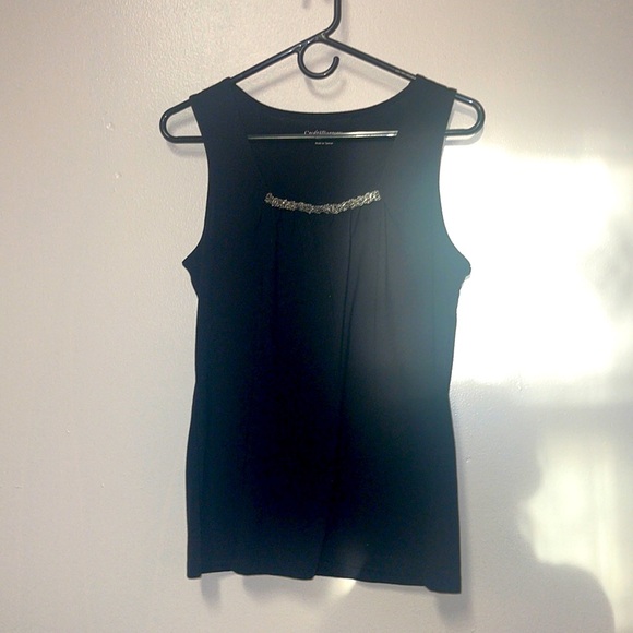 croft & barrow | Tops | Euc Croft Barrow Fancy Tank Top With Pleats And ...